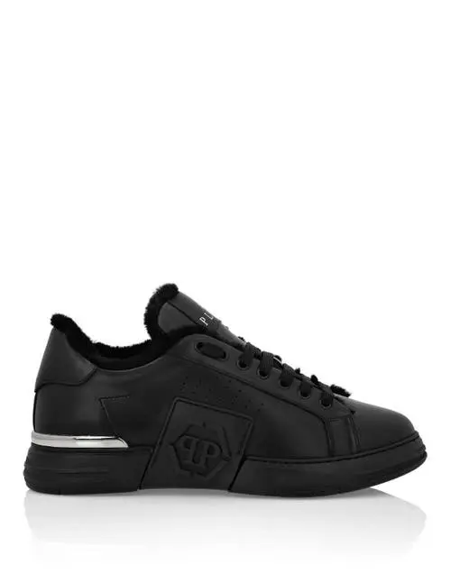 Philipp Plein Nappa Leather Hexagon Low-top Sneakers