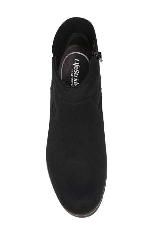LIFESTRIDE Zionne Wedge Ankle Bootie - Black