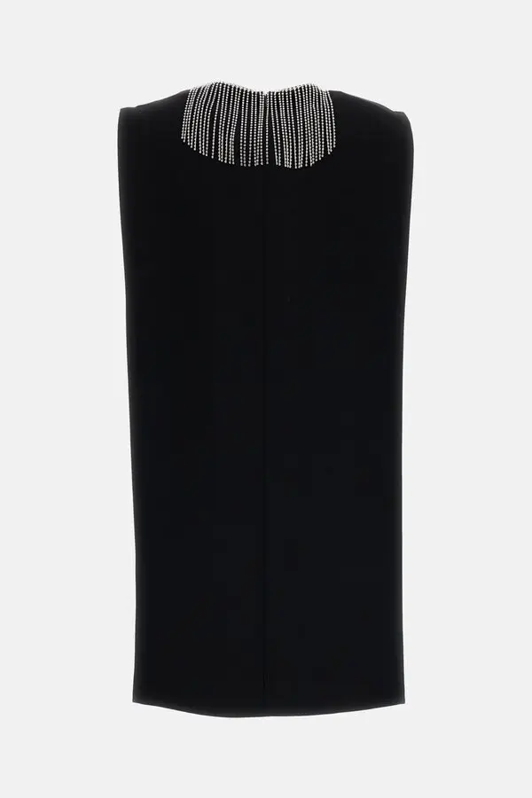 Sportmax Sleeveless Embellished Mini Dress - Black