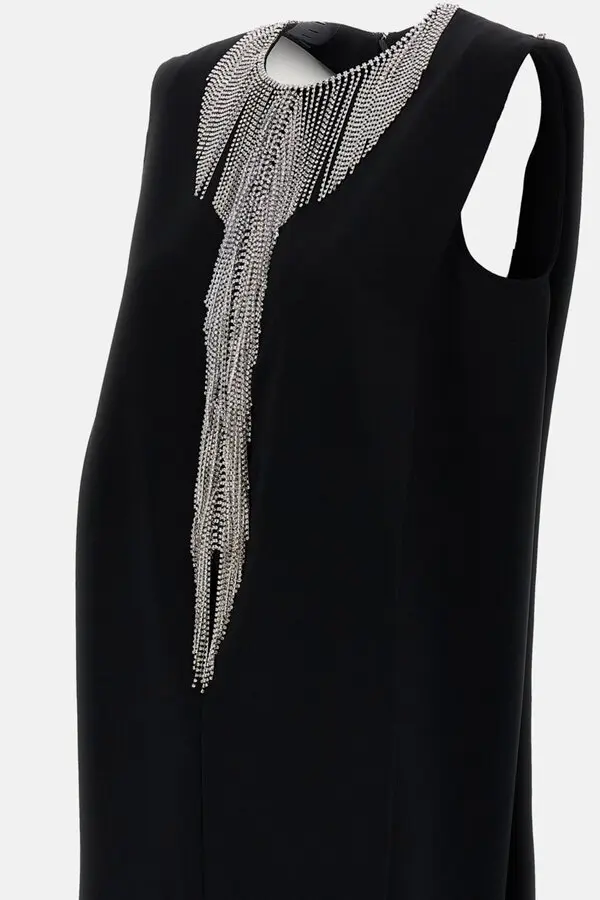Sportmax Sleeveless Embellished Mini Dress - Black