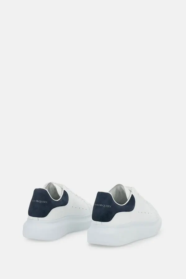 Alexander McQueen Oversized Silhouette Leather Sneakers - White