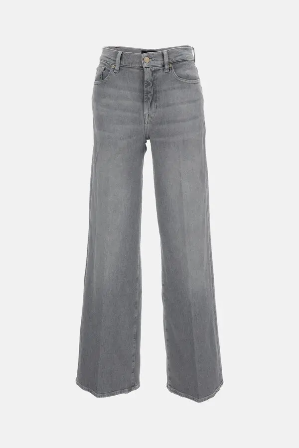 7 For All Mankind Luxe Vintage Wide Leg Jeans - Grigio