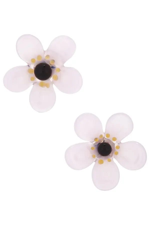 Alaïa Bloom Earrings In Pink - Rose