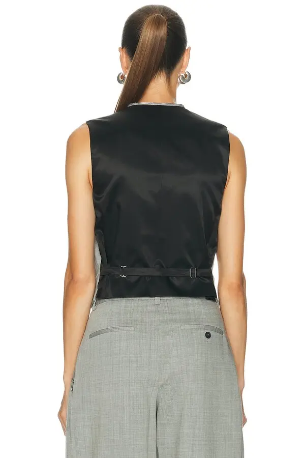 Alexander Wang Tailored Vest In Grey