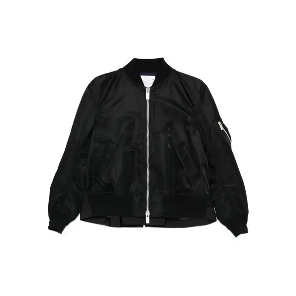 Sacai Zip-up Bomber Jacket - Black