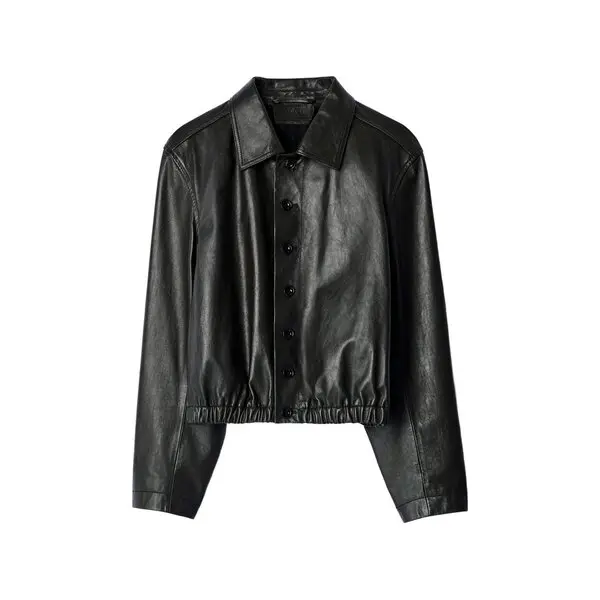 LEMAIRE Leather Jacket - Black