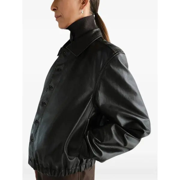 LEMAIRE Leather Jacket - Black