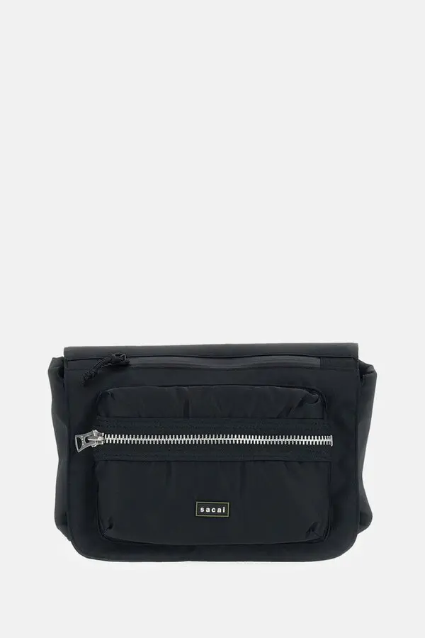 Sacai Technical Fabric Shoulder Bag With Overlapping Pockets - Multicolor