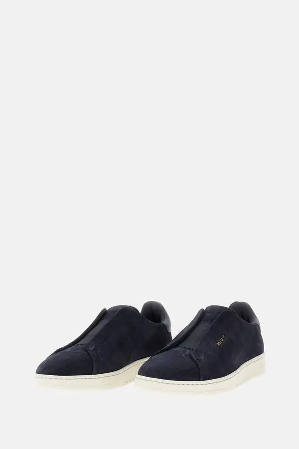 Axel Arigato Suede Slip-on Sneakers With Gold Logo Detail - Multicolor
