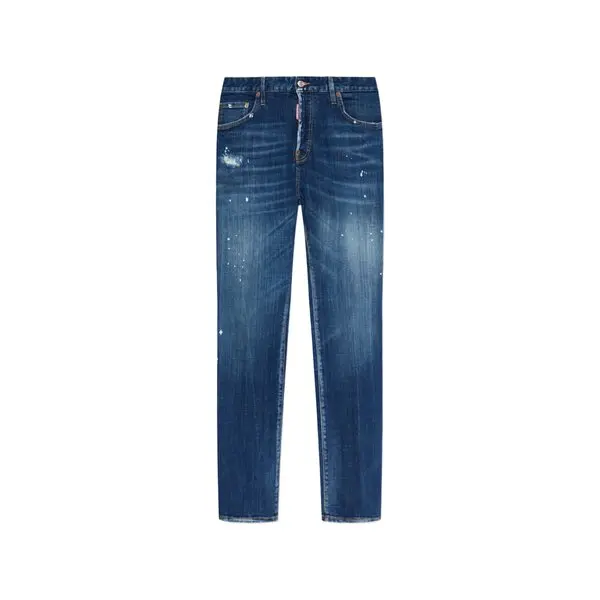 Dsquared2 Denim Jeans With Paint Splatter Effect