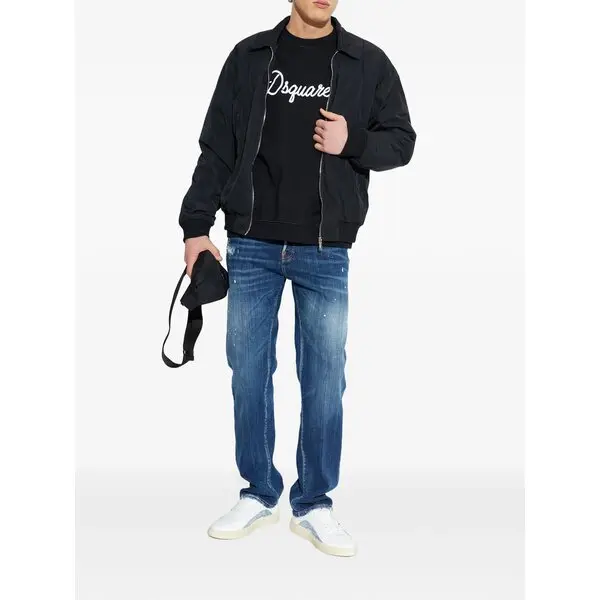 Dsquared2 Denim Jeans With Paint Splatter Effect