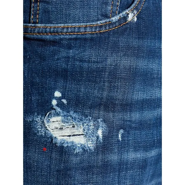 Dsquared2 Denim Jeans With Paint Splatter Effect