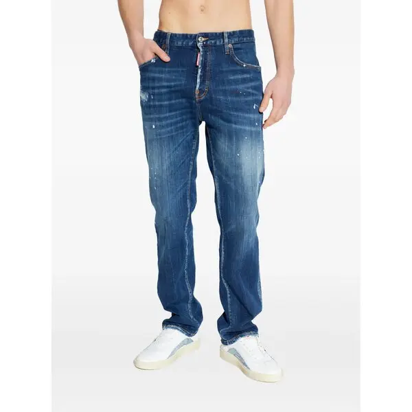 Dsquared2 Denim Jeans With Paint Splatter Effect