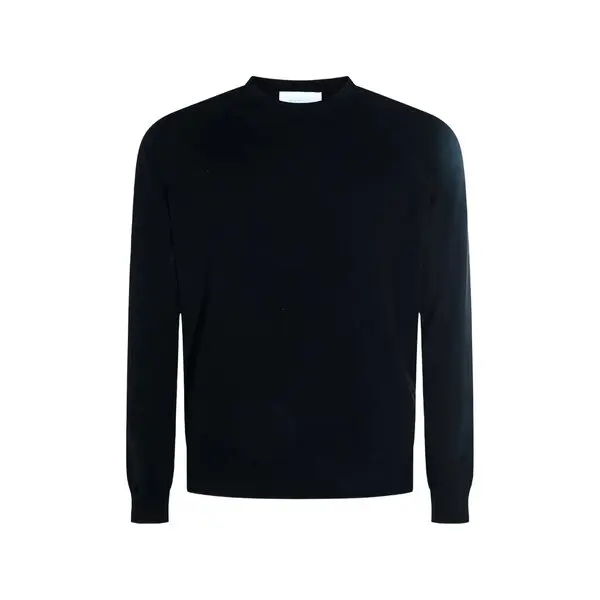 Malo Ribbed Crew Neck Long Sleeve Sweater - Multicolor