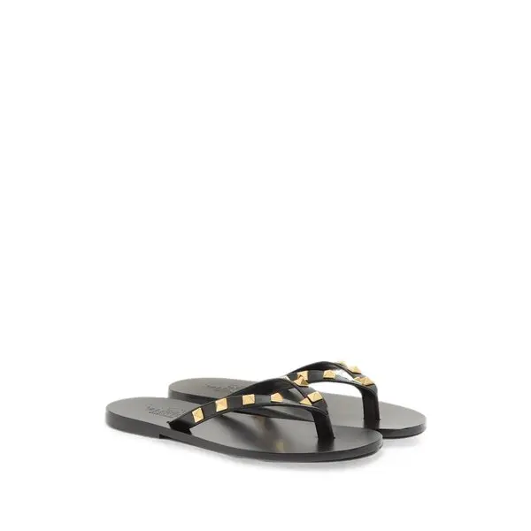 Valentino Garavani Studded Calfskin Flip-flops