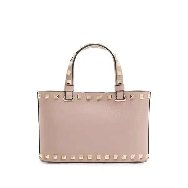 Valentino Garavani Studded Tote Bag With Chain Strap - Pink