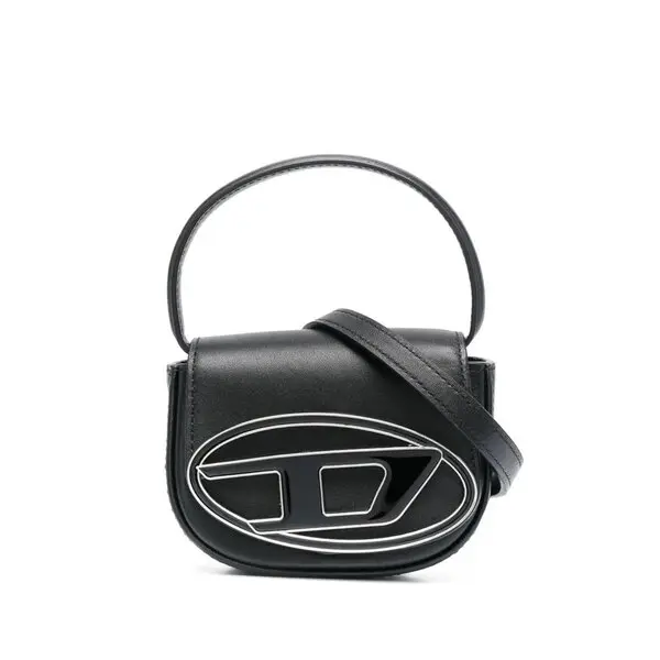 DIESEL® Calf Leather Mini Bag - Black