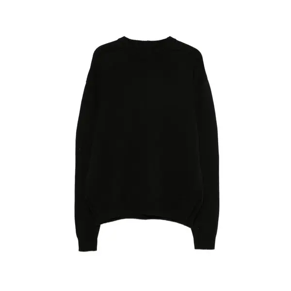 Rick Owens Ru02f4684 Wsbr 09 Wool Blend Crewneck Sweater - Black