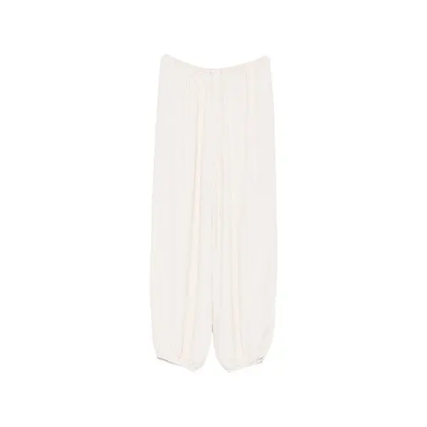 FORTE_FORTE Silk Acetate Trousers - Cream