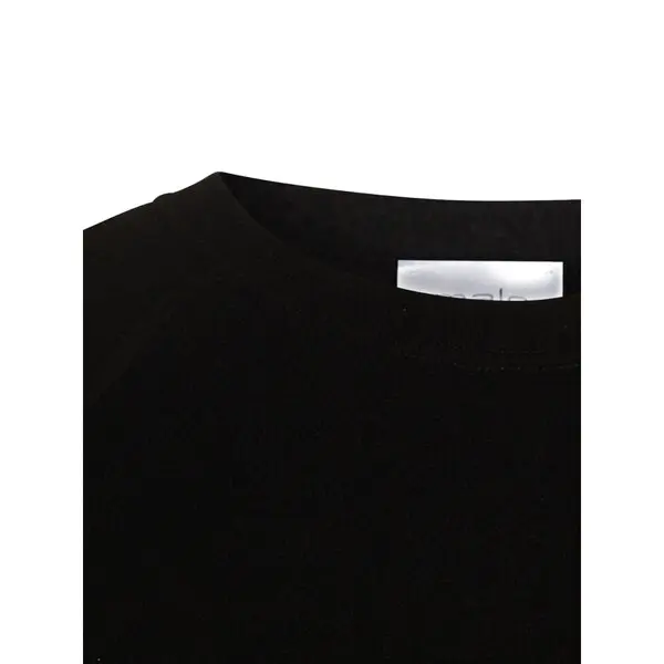 Malo Cashmere Crew Neck Raglan Sleeve Sweatshirt - Black