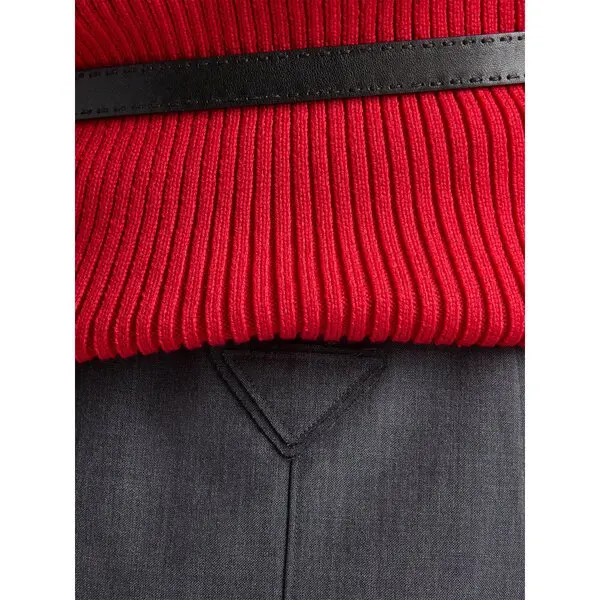 Prada Grey Layered Effect Pencil Skirt - Gray