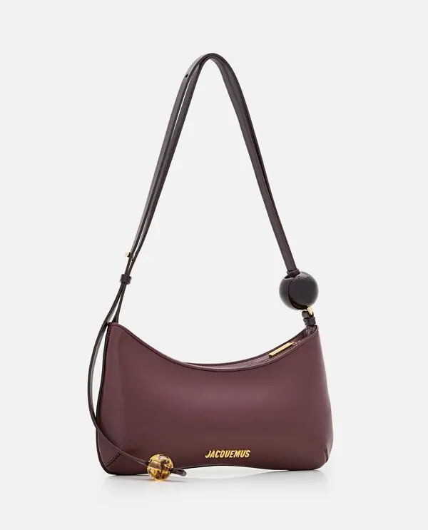 Jacquemus Le Bisou Perle Leather Shoulder Bag