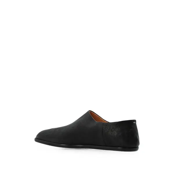 MAISON MARGIELA Leather Tabi Toe Slip-on Flat - Black