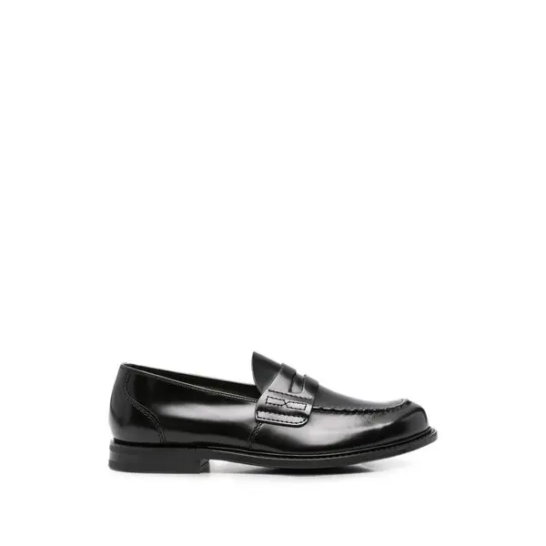 Church's Polished Leather Penny Loafers - Black