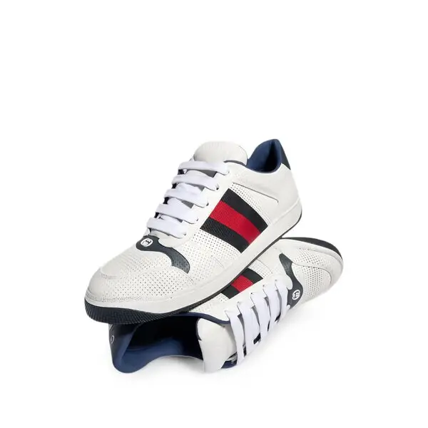 Gucci Low-top Trainers With Web-stripe Detail