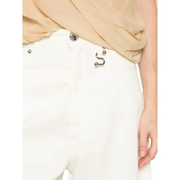 Sportmax Cotton Wide-leg Jeans - White