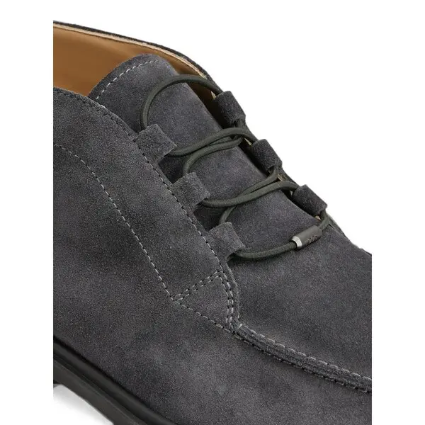 TOD'S Grey Suede Lace-up Trainers - Gray
