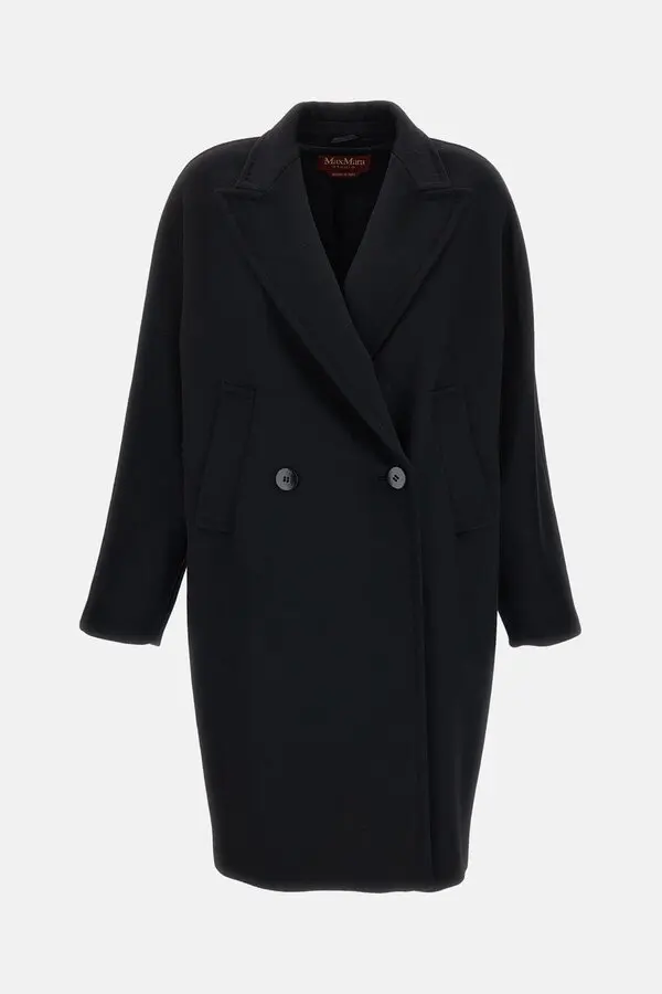 Max Mara Double Breasted Wool Coat - Multicolor