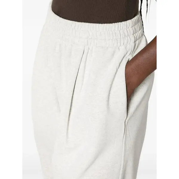 Prada Wide Leg Cotton Trousers - Gray