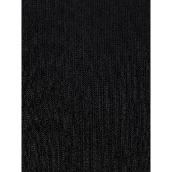 Max Mara Ribbed V-neck Knit Jumper - Black