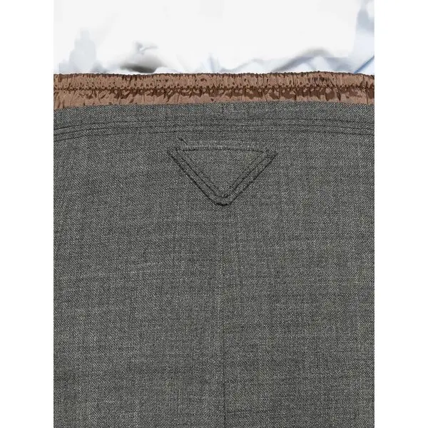 Prada Grey Skirts Pleated Skirts