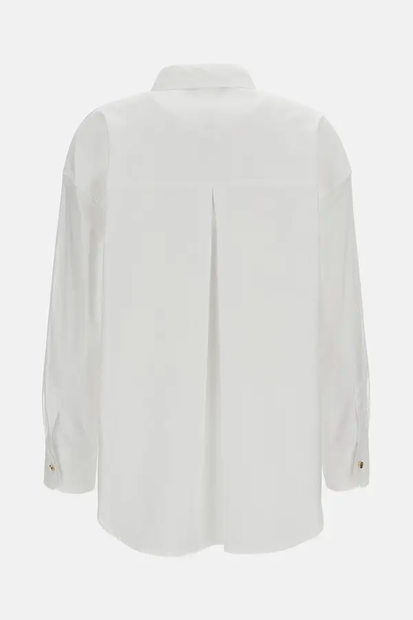 Max Mara Volonta Oxford Shirt With Jewel Buttons - Multicolor