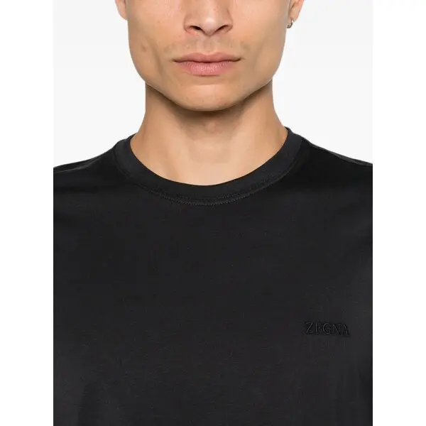 Zegna Grey T-shirts & Vests T-shirts - Black