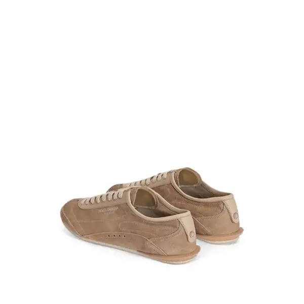 Dolce & Gabbana Low-top Suede Sneakers - Brown