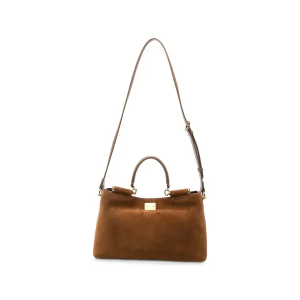 Dolce & Gabbana Suede Tote Bag - Brown