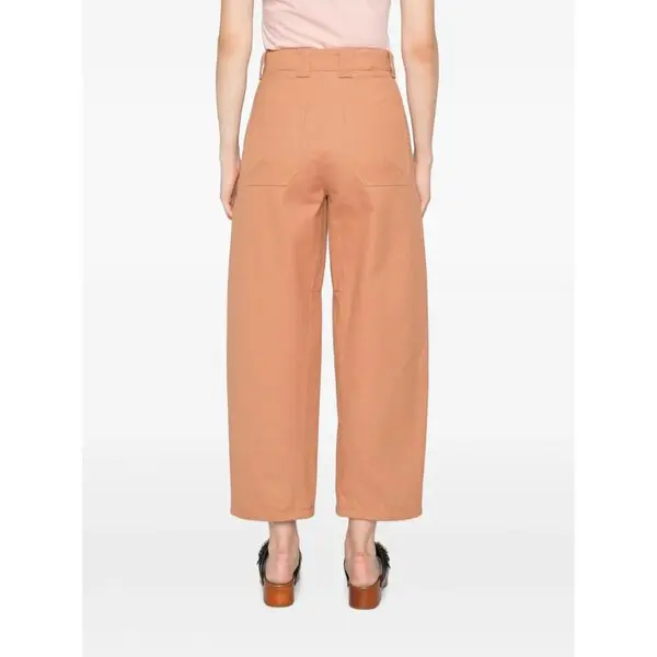 Chloé High-waisted Wide-leg Trousers - Pink