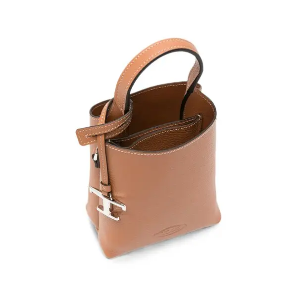 TOD'S T Timeless Tote Bag - Brown