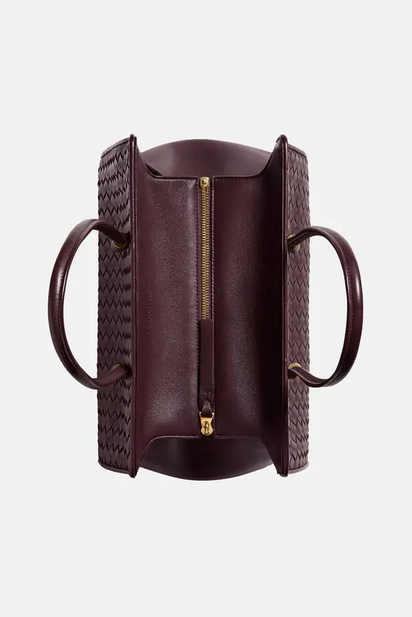 Bottega Veneta Small Barbara Tote In Deep Mahogany - Multicolor