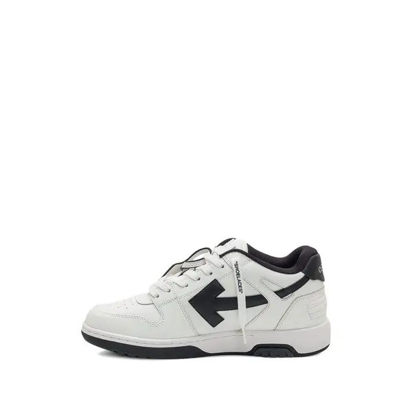 Off-White Leather Arrow Detail Low Top Sneakers - White