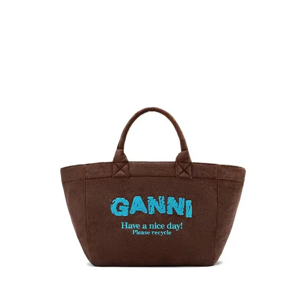 GANNI Tote Bags - Brown