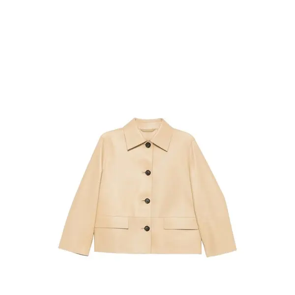 TOTEME Leather Jacket - Cream