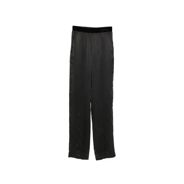TOM FORD Straight Leg Trousers - Black