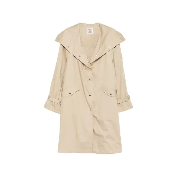 TOTEME Cotton Trench Coat - Cream