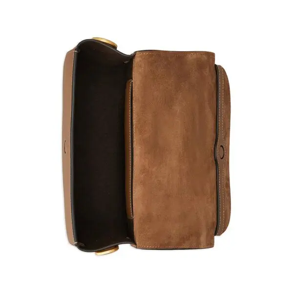 TOD'S Leather T Timeless Shoulder Bag - Brown