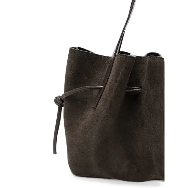 Yuzefi Suede Shoulder Bag - Brown