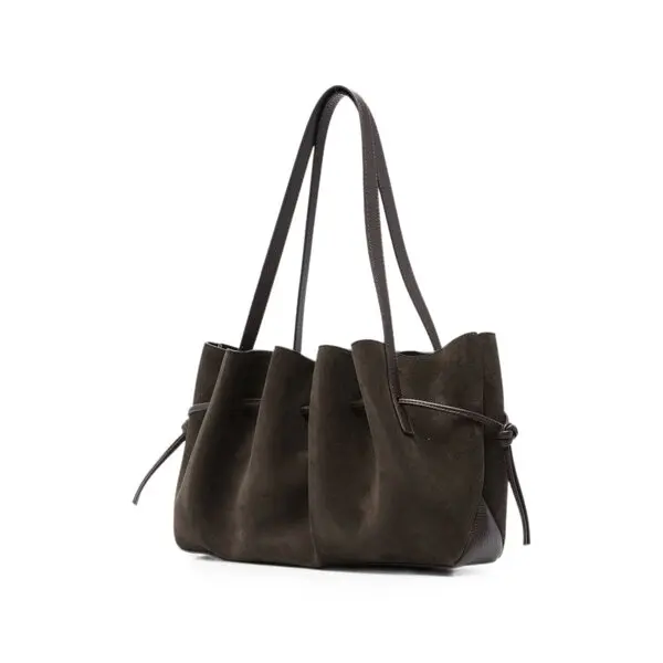 Yuzefi Suede Shoulder Bag - Brown